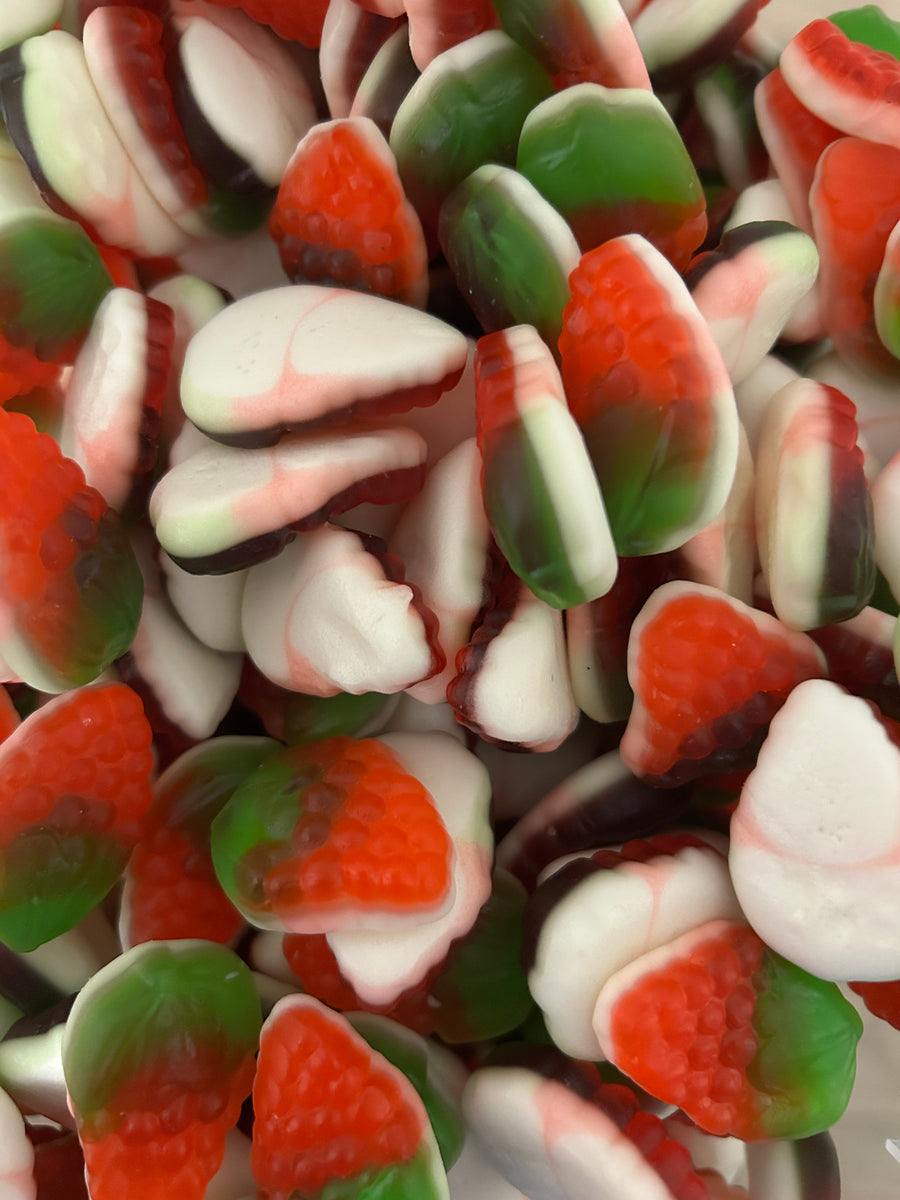 Foam Bottom Strawberry Lollies – Sweeten Me Up Candy