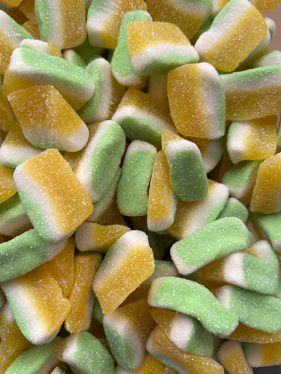 Sour Pina Colada (flavoured) Slices – Sweeten Me Up Candy