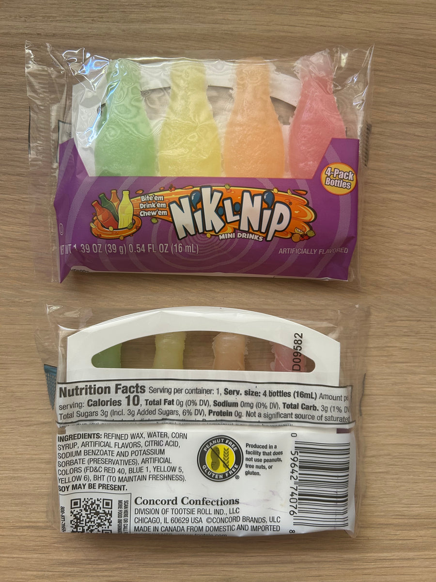 Nik.L.Nip 4 pack GF wax candy – Sweeten Me Up Candy