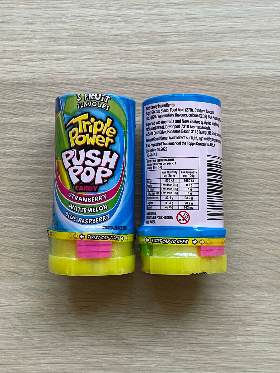 Triple Power Push Pop – Sweeten Me Up Candy